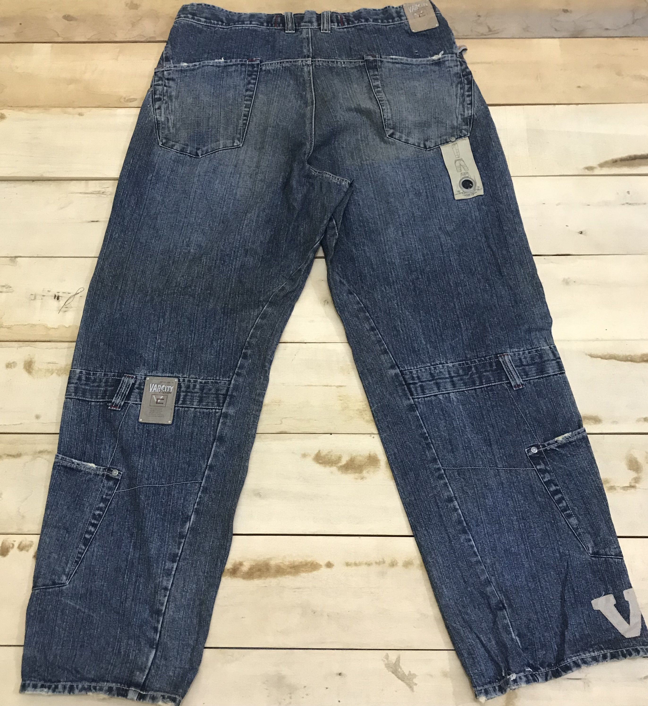 Japanese Brand X29 CUSTOM WEIRD DESIGN JAPAN DENIM BAGGY JEANS | Grailed