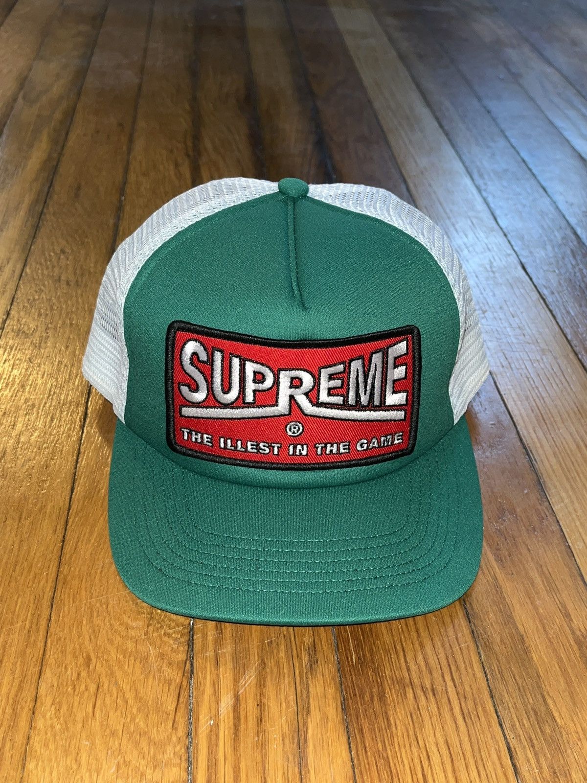 Supreme Supreme ‘Illest’ Mesh Back 5-Panel Trucker Hat Green | Grailed