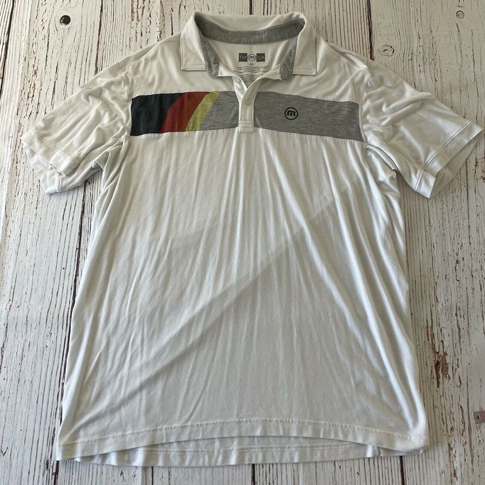 Travis Mathew Travis Mathew Men's Short Sleeve Polo Shirt White Size XL ...