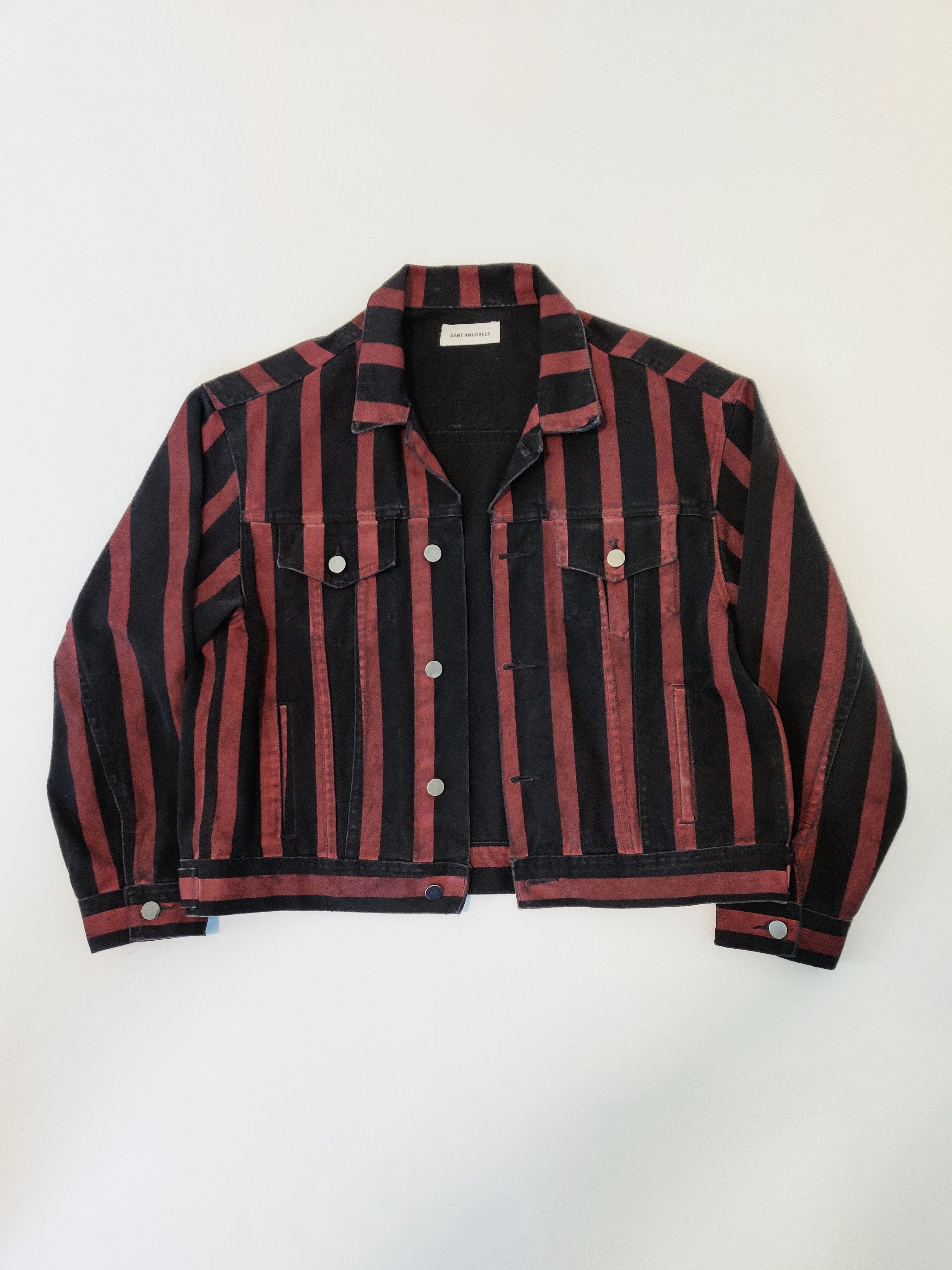 Bare Knuckles Bare Knuckles Striped Denim Jacket V2 | Grailed