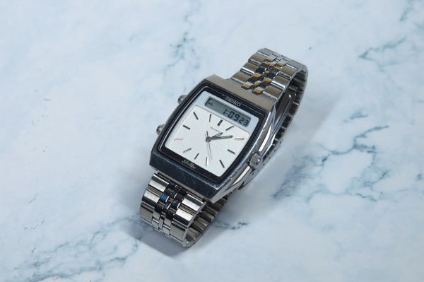 Vintage Vintage Seiko Silver wave Analog/Digital watch | Grailed