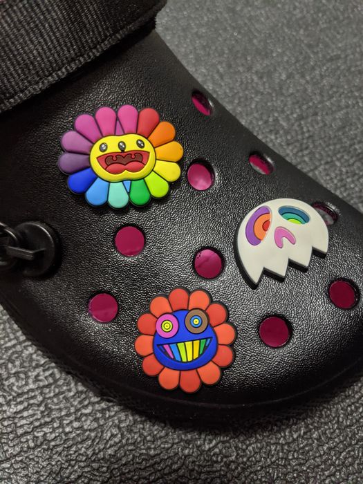 Crocs Takashi Murakami x Crocs Complexcon Jibbitz set of 3 | Grailed