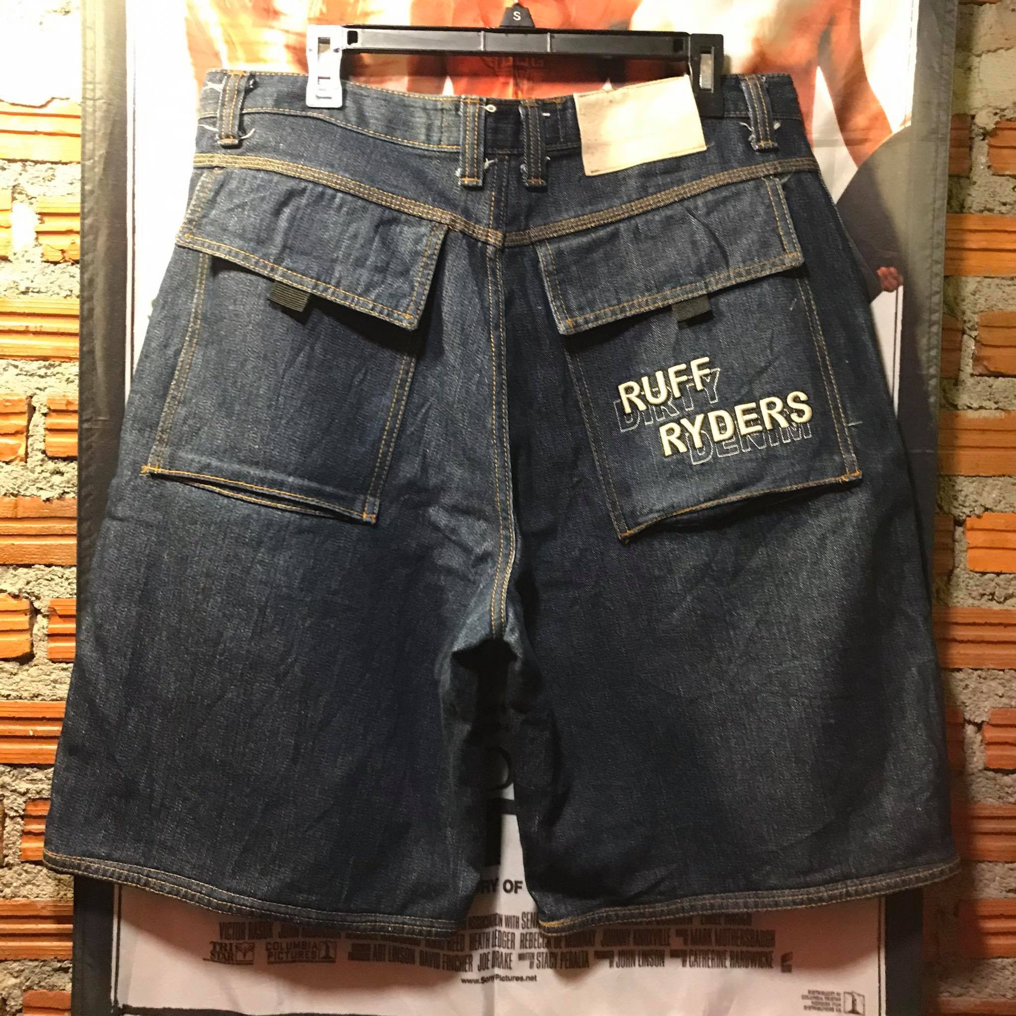 Vintage Vintage Ruff Ryders Dirty Denim Shorts | Grailed