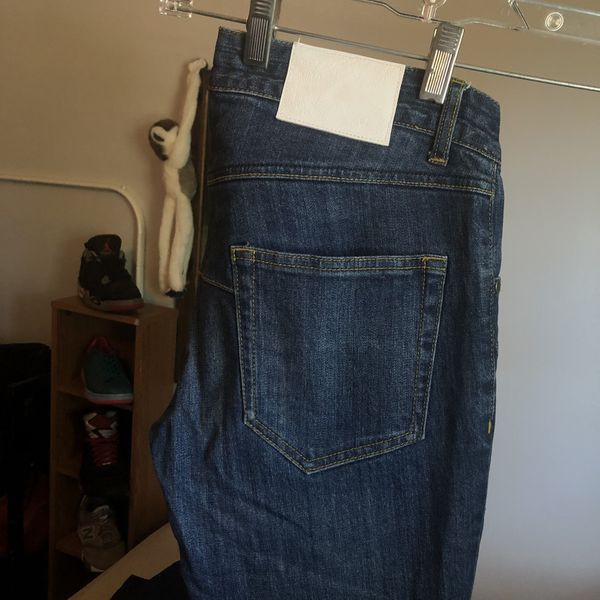 Number (N)ine Number Nine Studious Music Notes Blue Denim Jeans size M ...