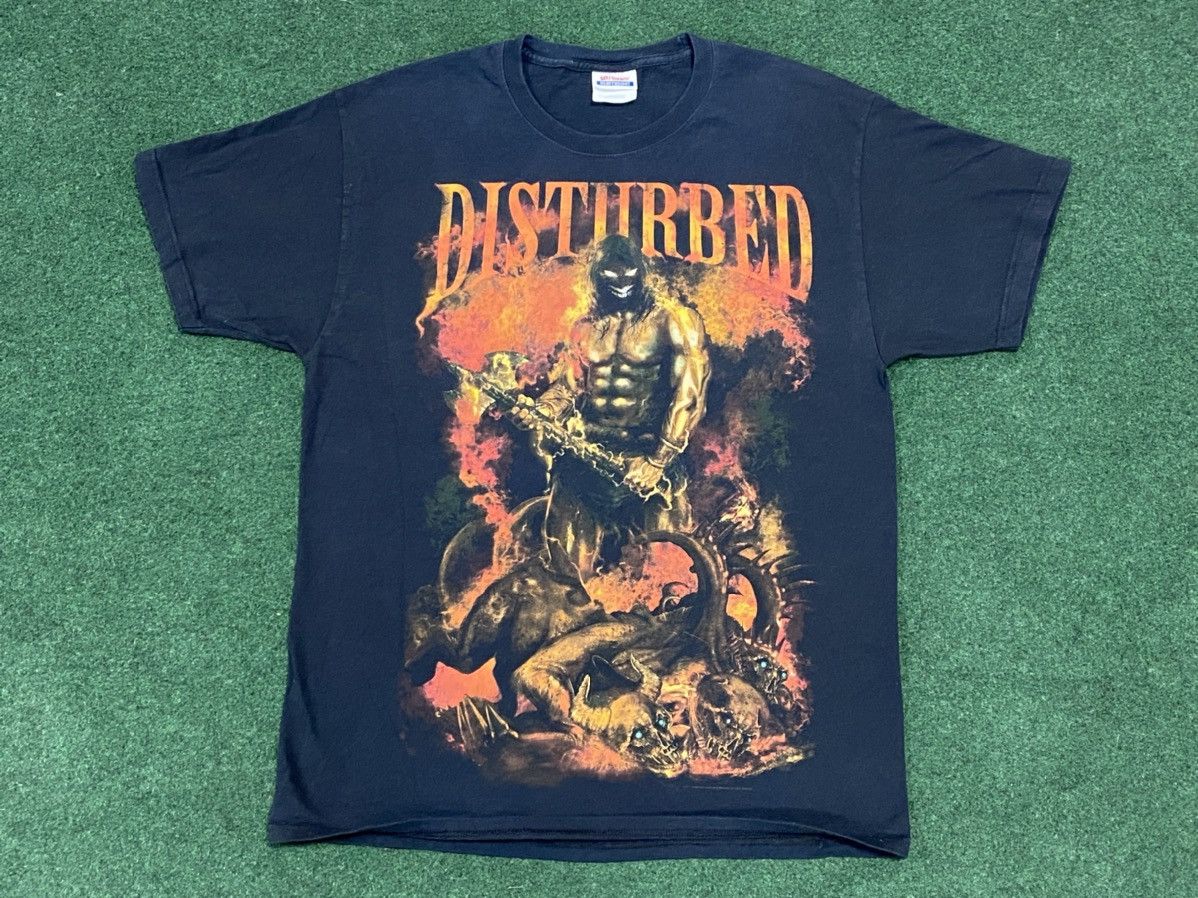 Band Tees × Hanes × Vintage Disturbed Indestructible Big Print Tee ...