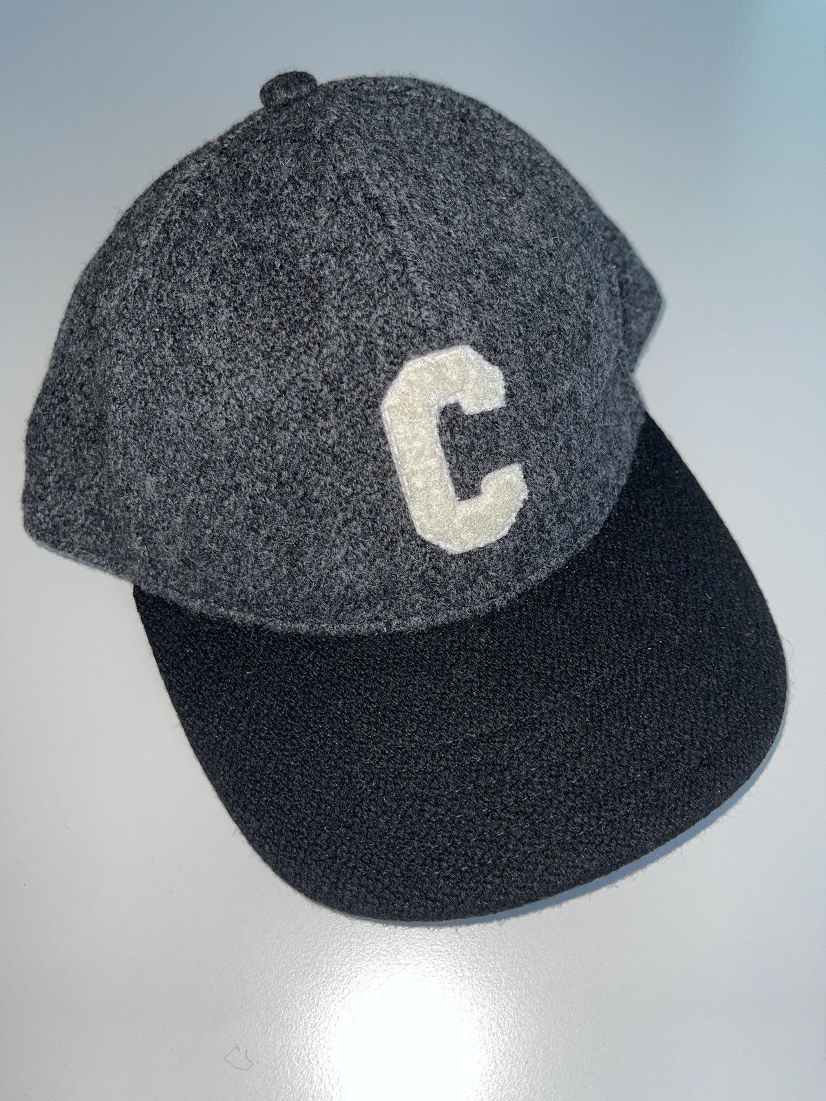 Celine “C” initial baseball cap in two-tone wool | Grailed