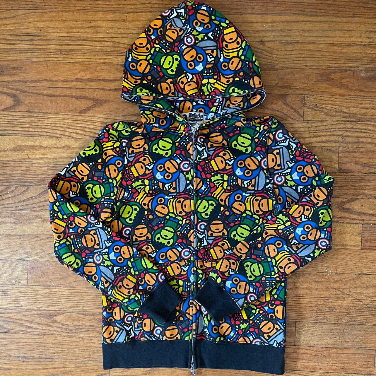 Bape × Marvel Comics Bape milo x marvel comics captain America zip up ...