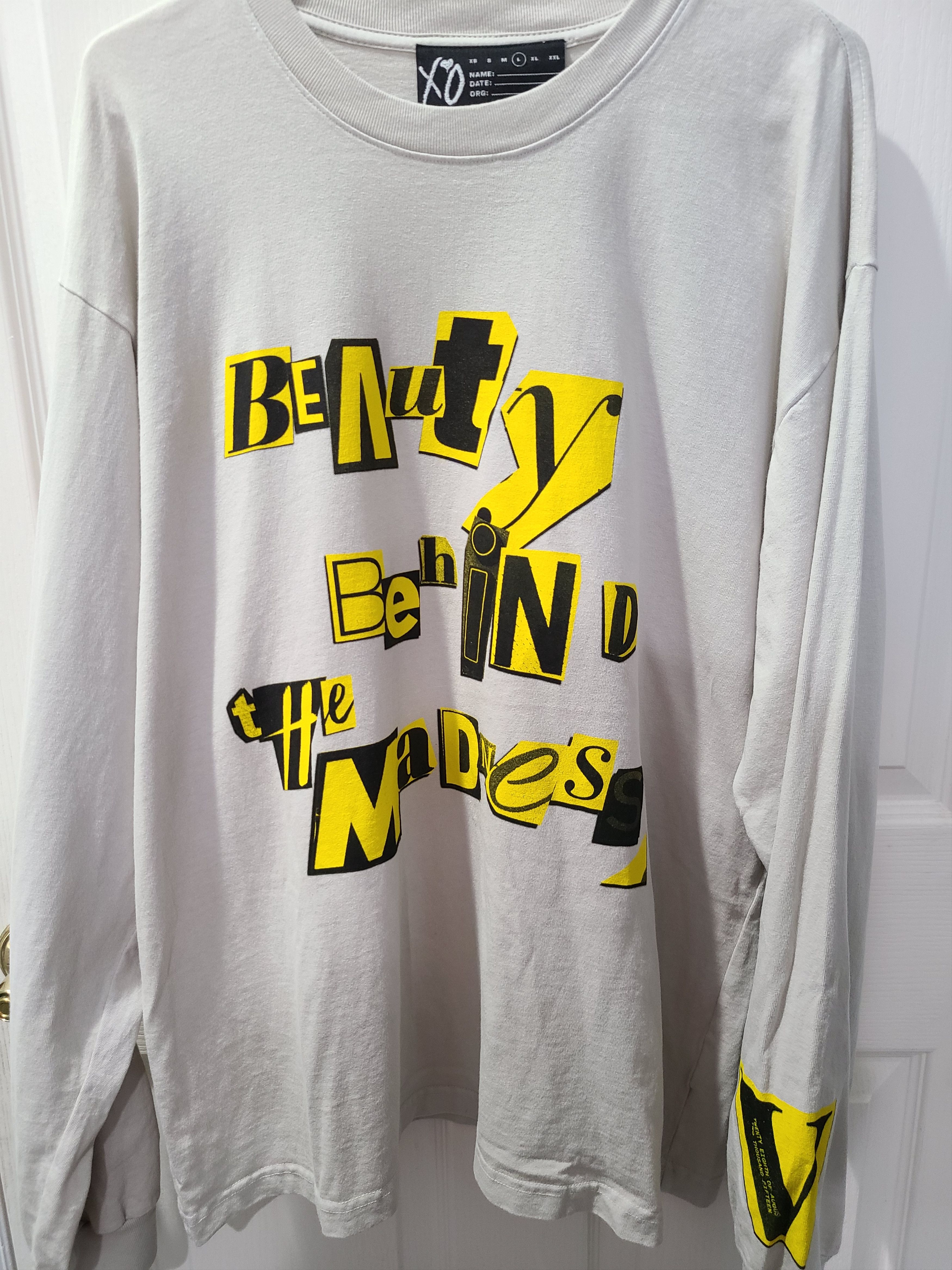 The Weeknd The Weeknd BBTM Fifth Anniversary Long Sleeve Cream Tee ...