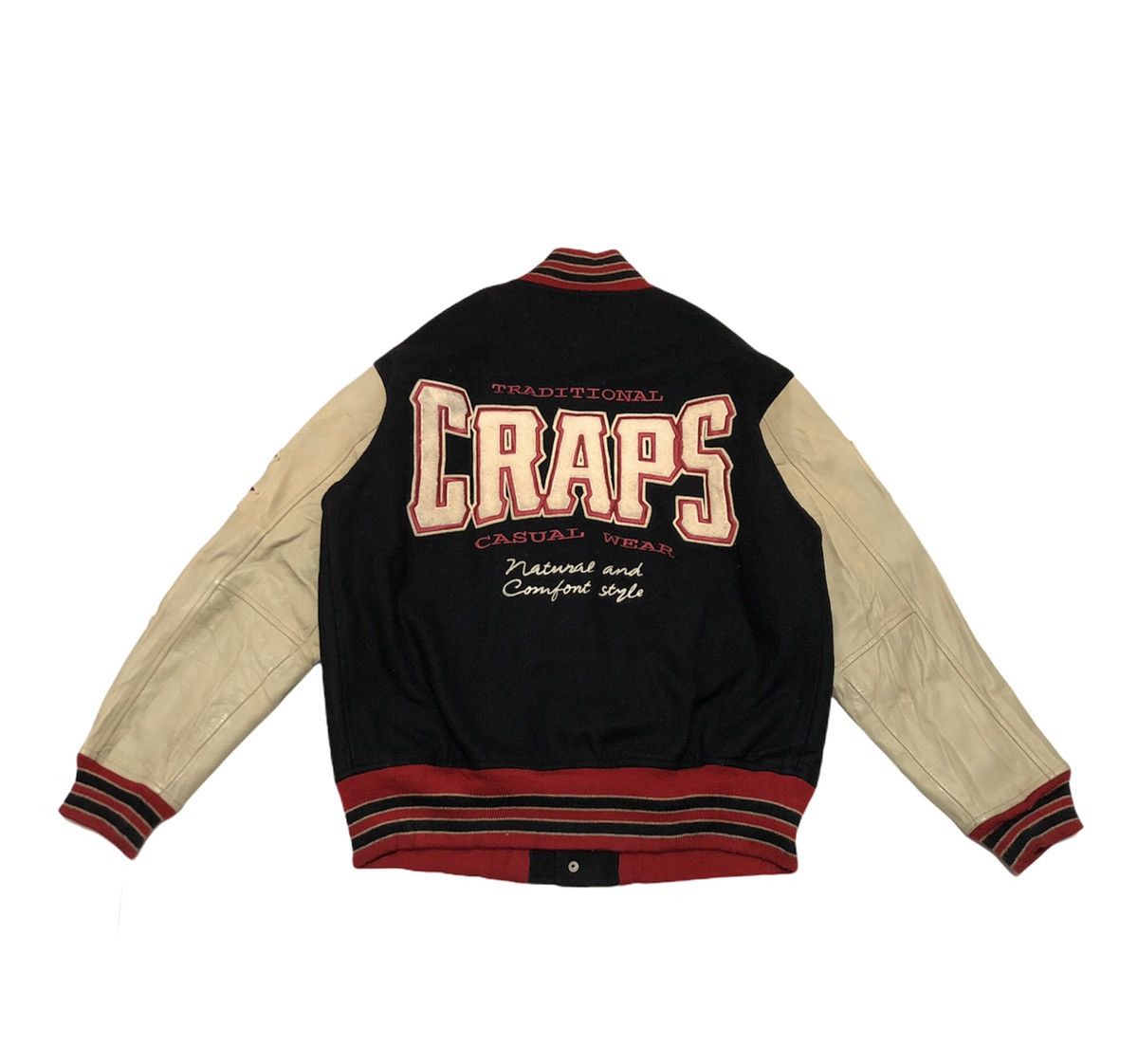 Oldvarsity/Stadium × Varsity Jacket × Vintage VJ4 Craps Traditional ...
