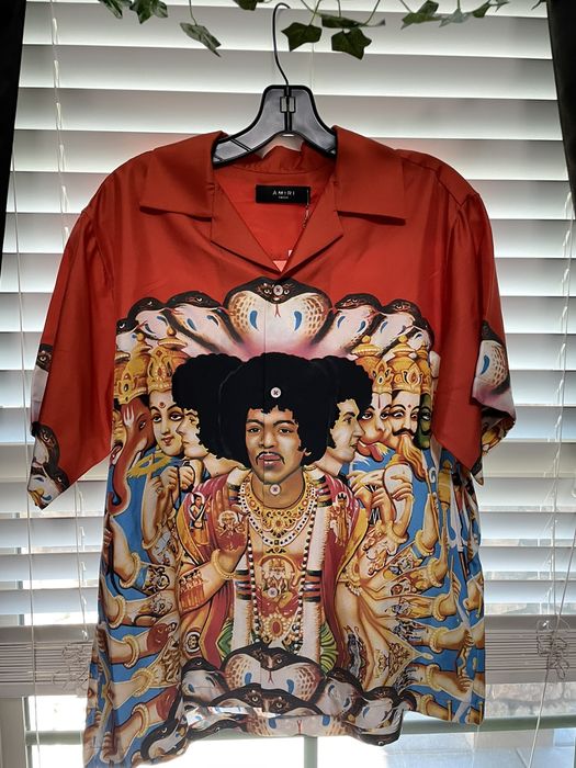 Amiri Jimi Hendrix silk shirt | Grailed