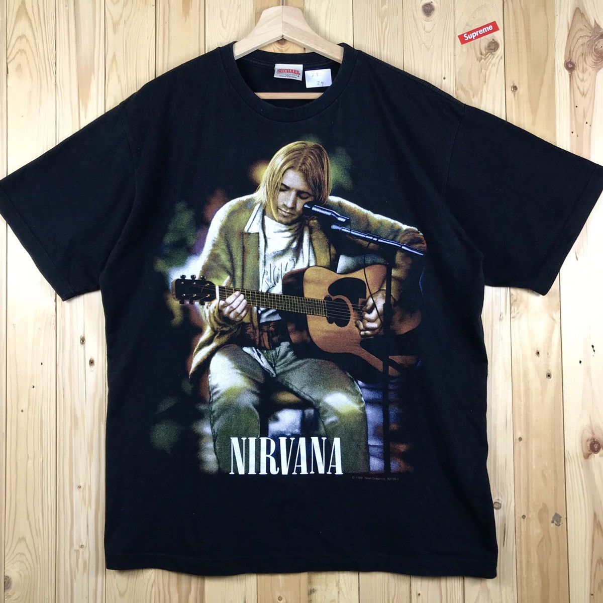 Kurt Cobain × Nirvana × Vintage 90s nirvana kurt cobain with back print nice design | Grailed