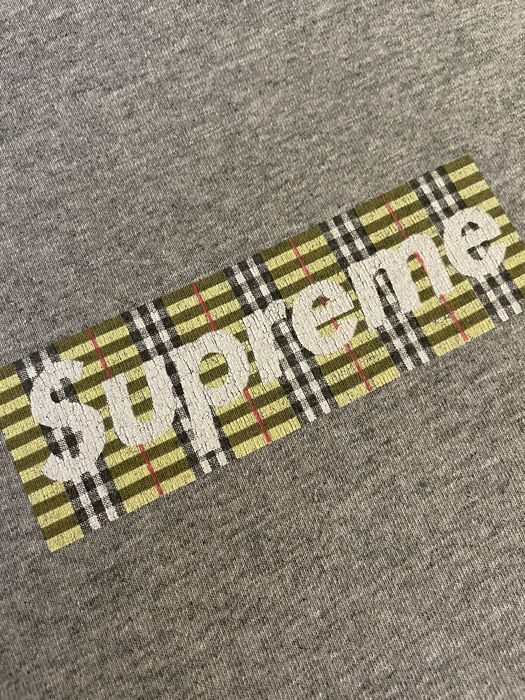 Supreme Supreme "Burberry" Box Logo Tee 1997 | Grailed