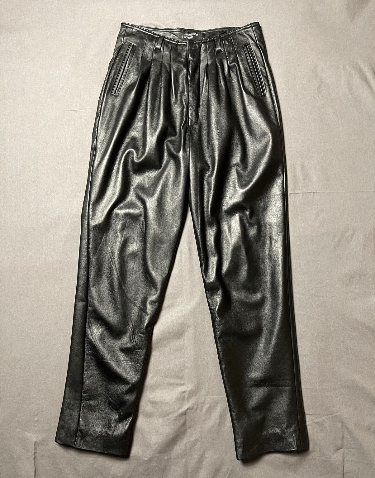 Enfants Riches Deprimes ss21 Leather Pleated Pants M | Grailed