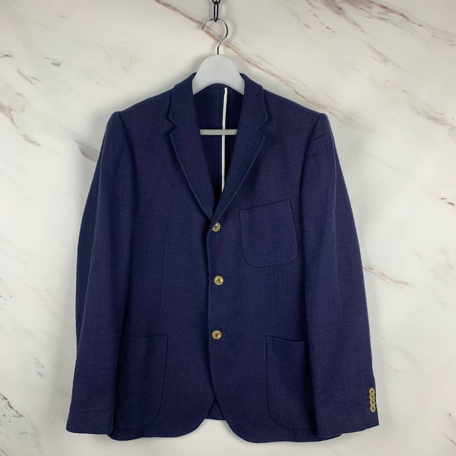 Our Legacy Our Legacy Linen Navy Blazer | Grailed