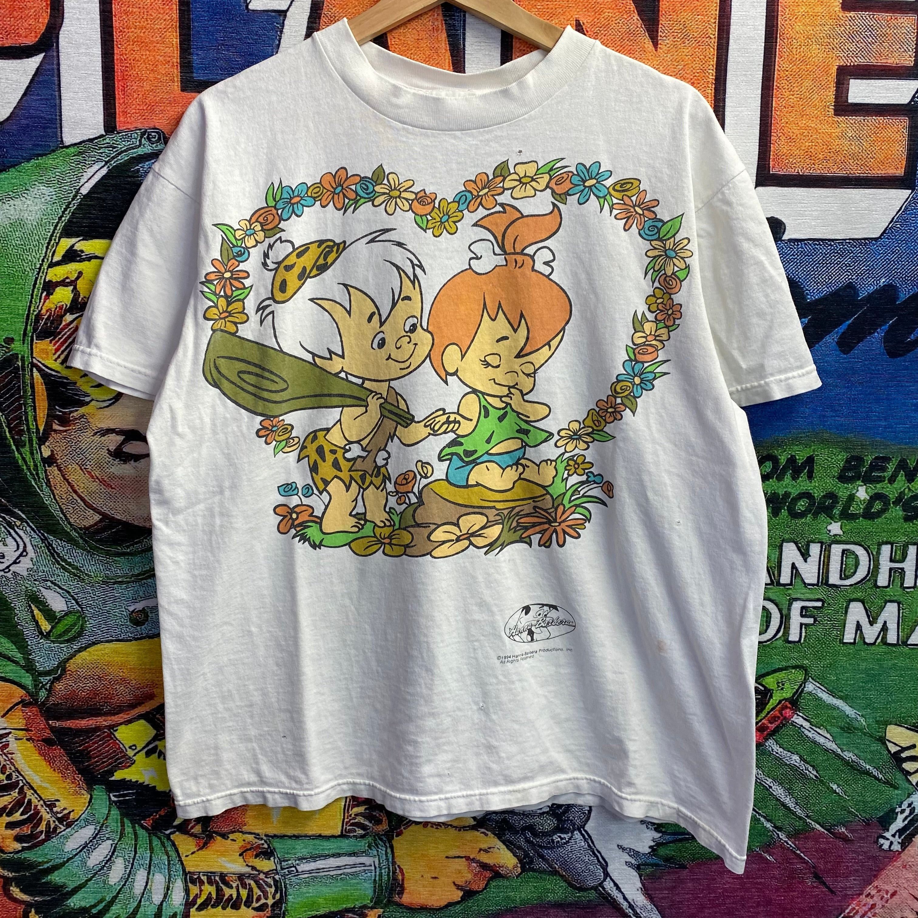 Vintage Vintage 90s Flintstones Pebbles & BamBam T Shirt size Large ...