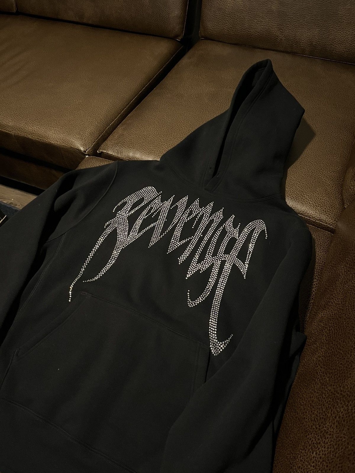 Revenge Revenge Rhinestone Hoodie | Grailed