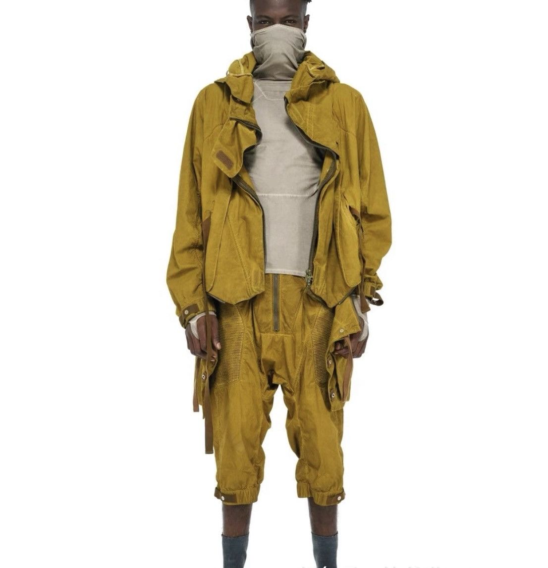 Designer HAMCUS Draped Windbreaker Jacket HAMCUS | Grailed