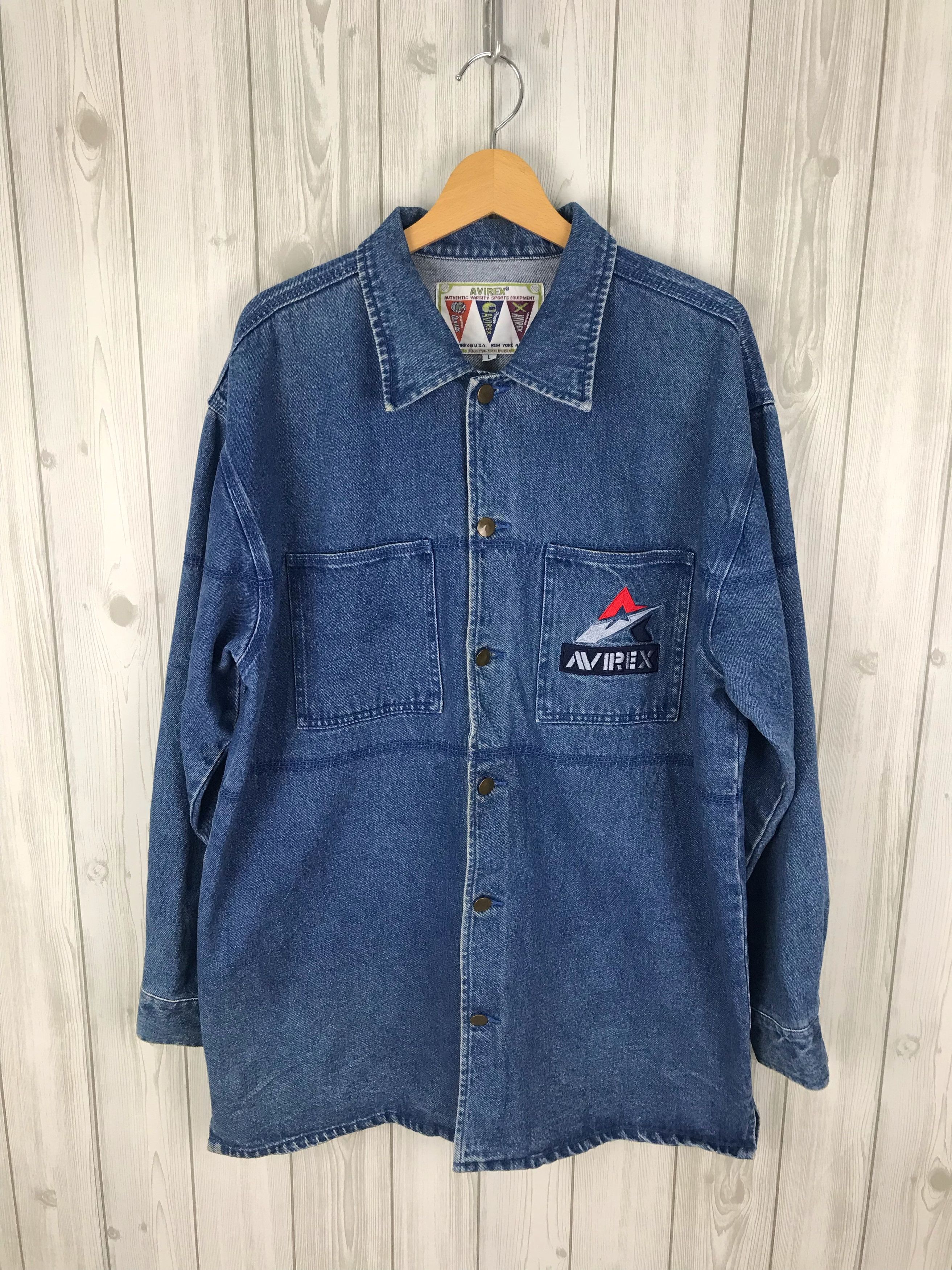 Vintage AVIREX Chore Denim Jacket | Grailed