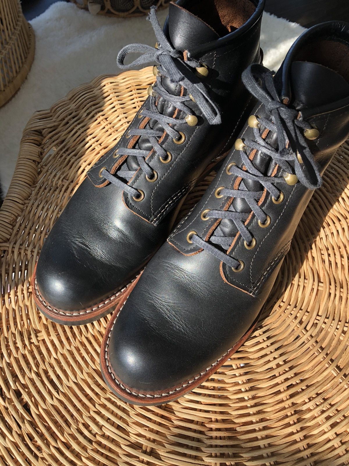 Red Wing Blacksmith in Black Prairie Leather | Grailed