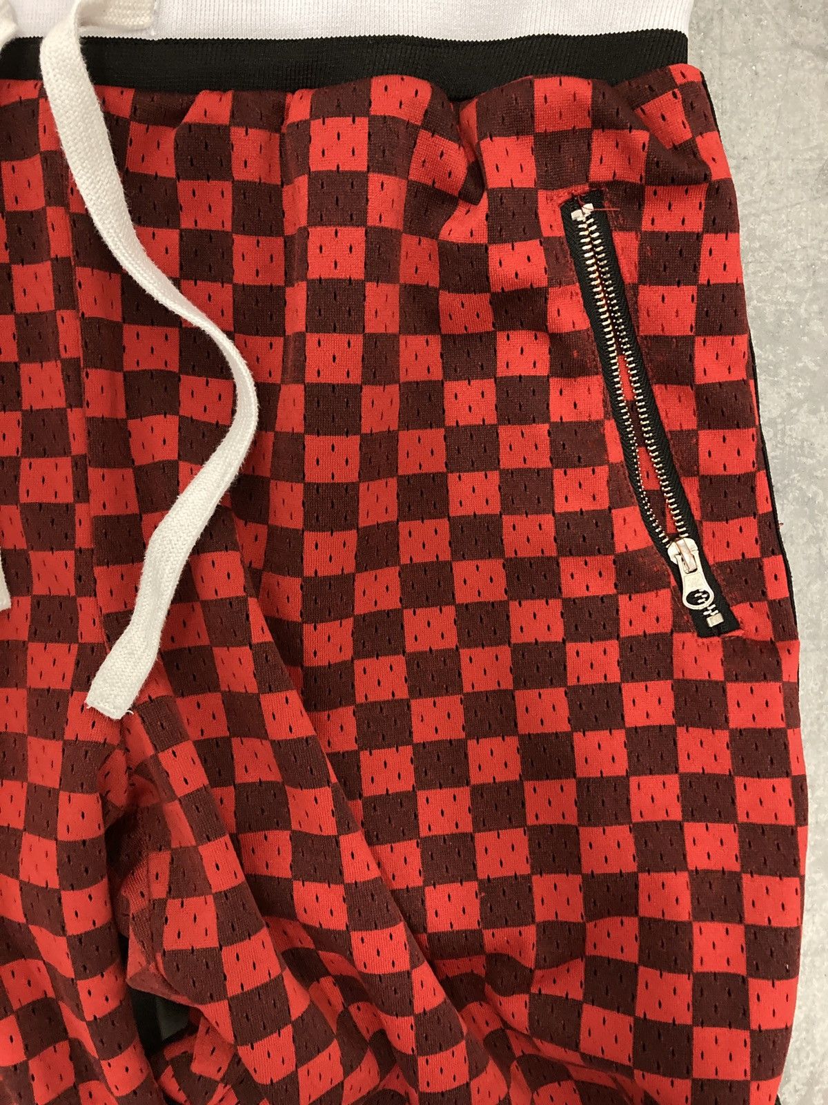 Streetwear Bascom Projects 1993 Red Black Checkered Shorts XL | Grailed