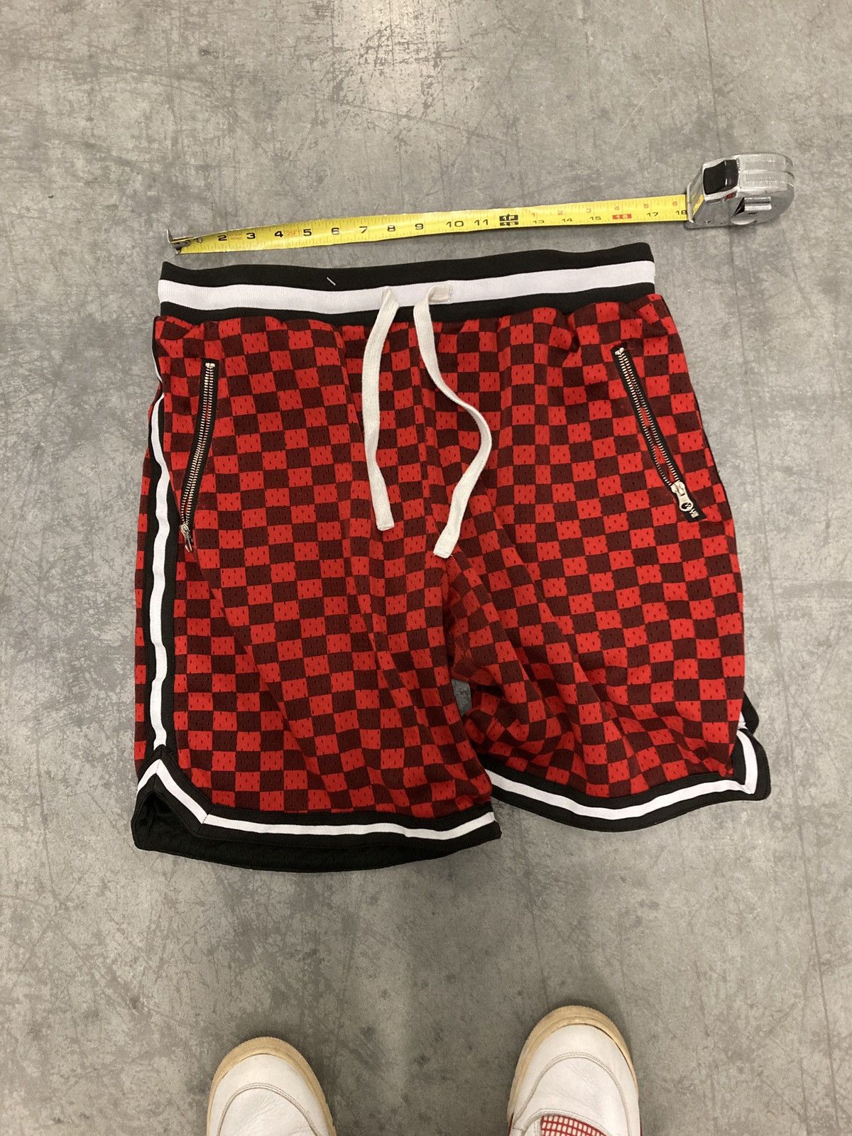 Streetwear Bascom Projects 1993 Red Black Checkered Shorts XL | Grailed