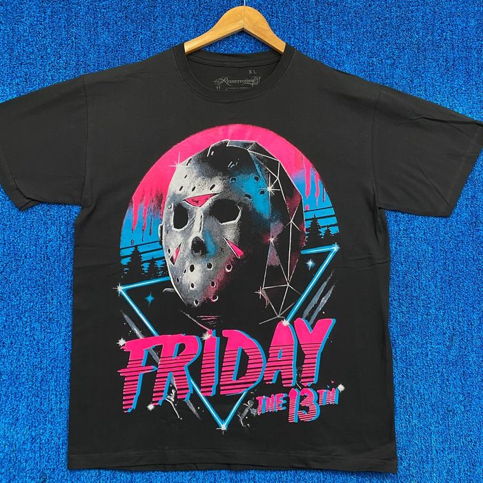 Very Rare Friday the 13th Neon Jason Voorhees Tee XL | Grailed