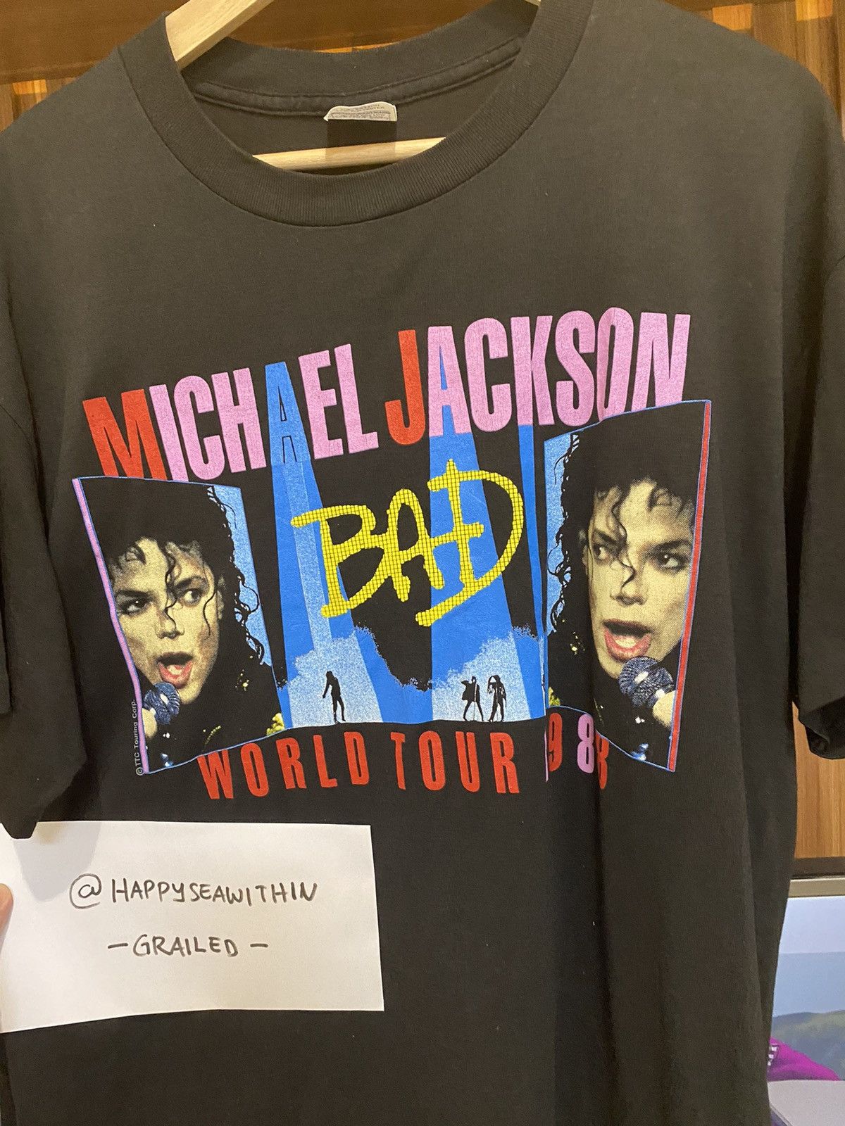 Michael Jackson × Tour Tee × Vintage ©️1988 MICHAEL JACKSON WORLD TOUR ...