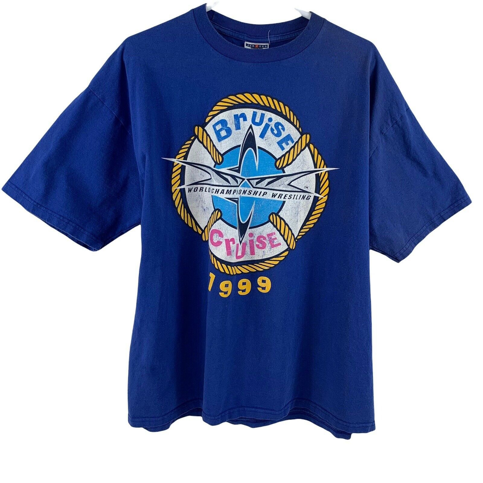 Jerzees Vintage Rare Authentic 1999 WCW Bruise Cruise Wrestling | Grailed