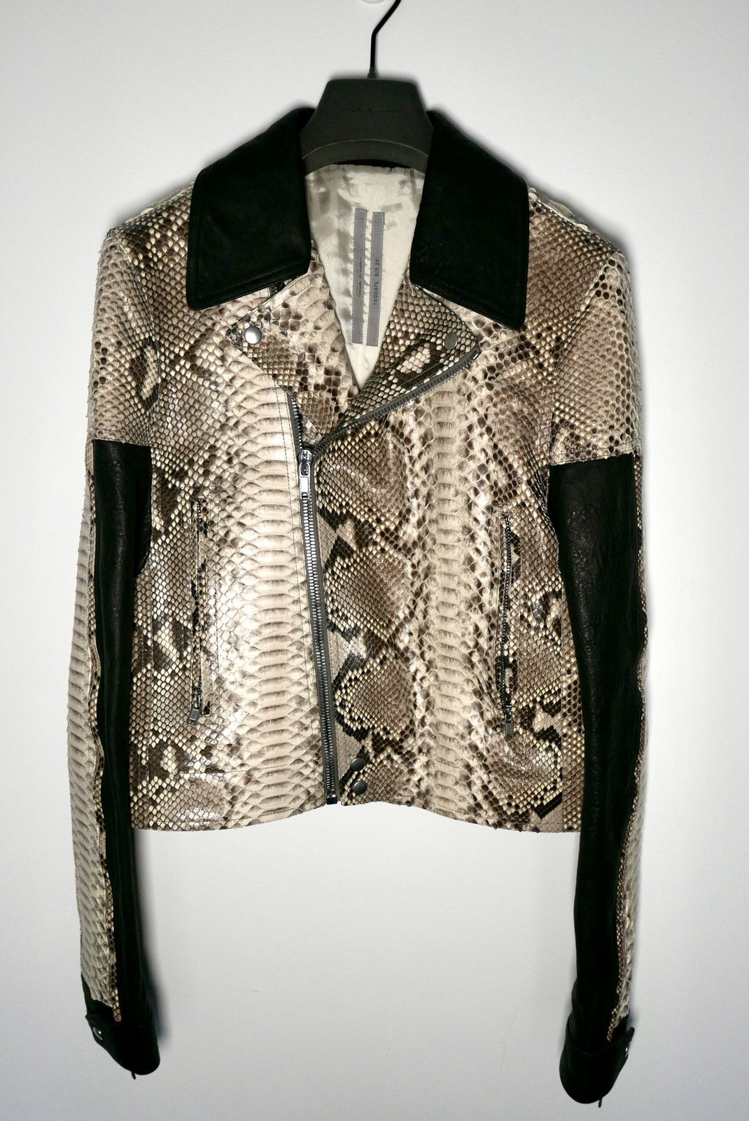 Rick Owens Rick Owens SS20 Tecuatl Python Leather Dracubiker | Grailed