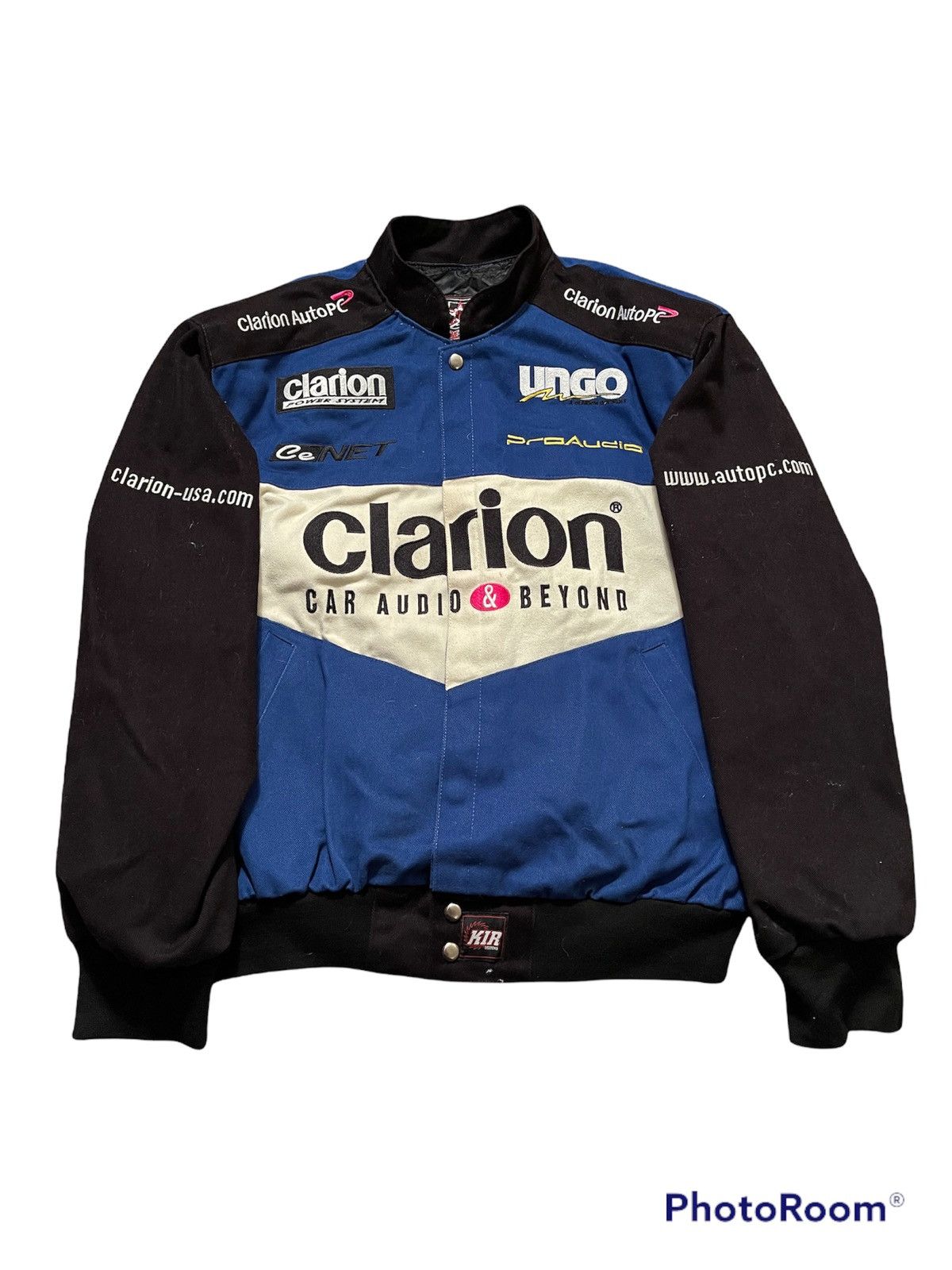 Vintage Vintage Clarion Audio Jacket Jeff Hamilton Large L NASCAR | Grailed