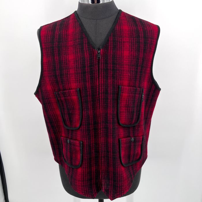 Woolrich Woolen Mills Woolrich Red Plaid Railroad Work Hunting Utility ...