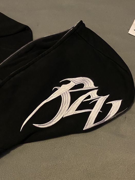 Revenge Revenge Embroidered Full Zip Hoodie | Grailed