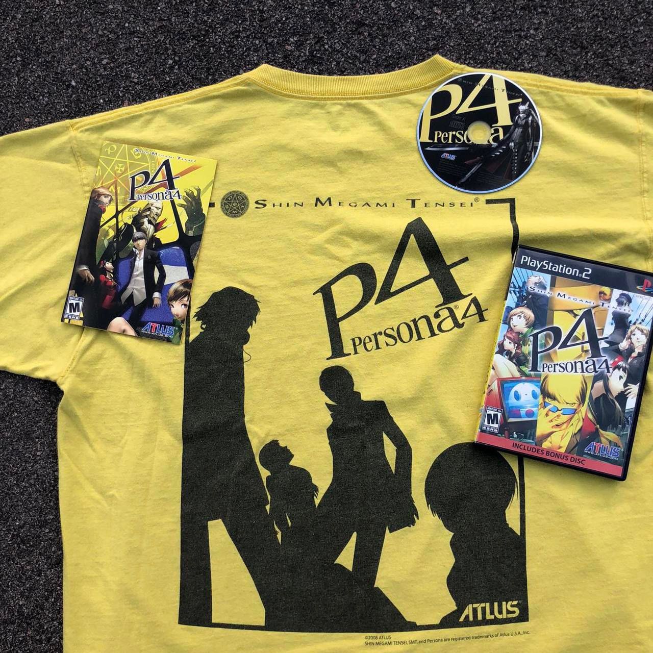Vintage 2008 PERSONA 4 T-Shirt y2k anime Video Game PlayStation ps2 ...