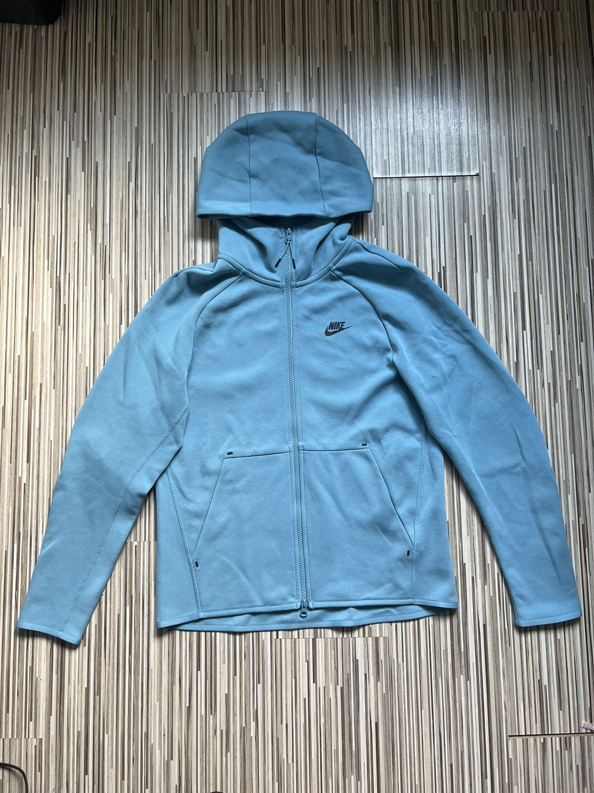 Nike Very rare Nike tech fleece baby blue zip | Grailed