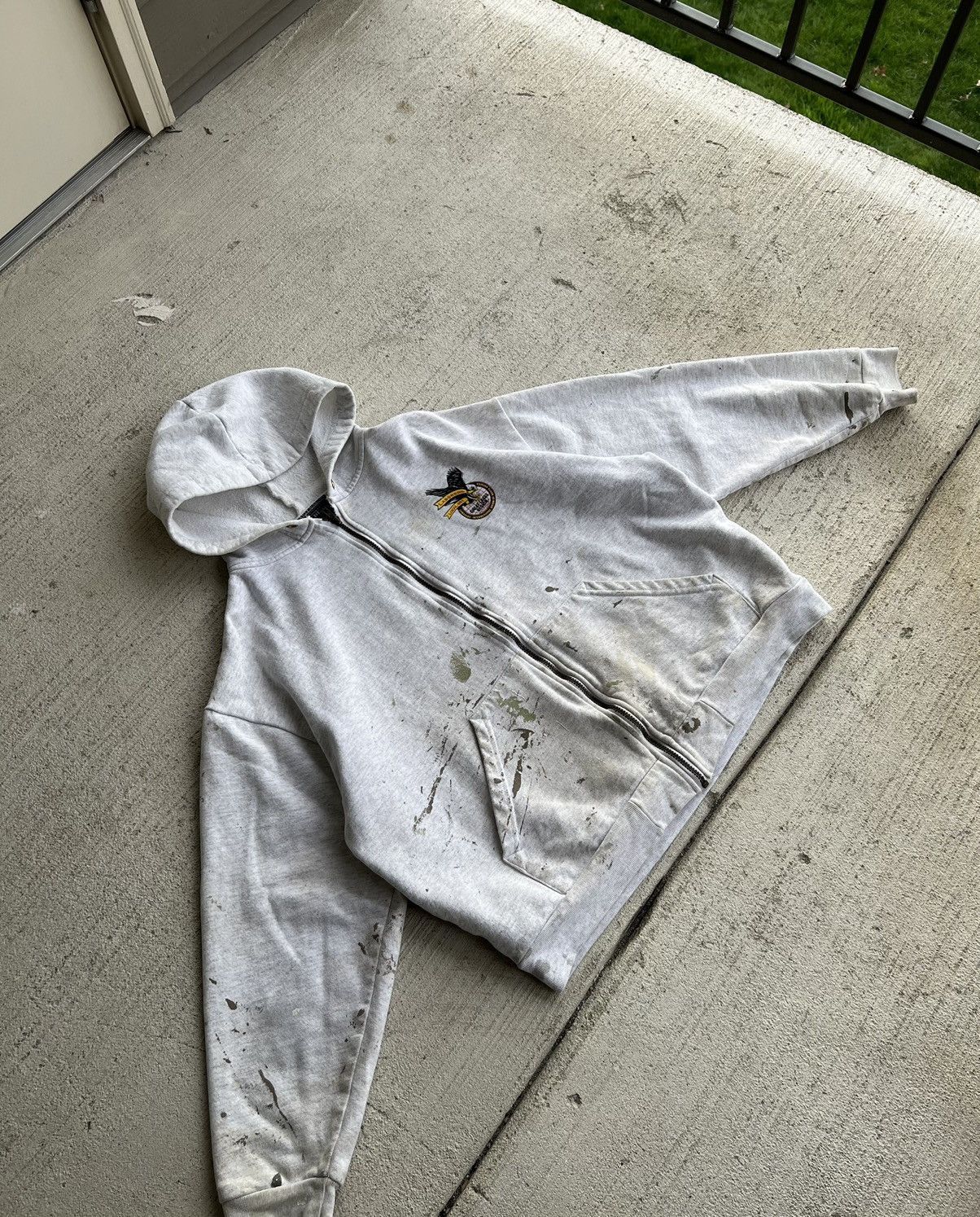 Vintage Vintage Thrashed Grey Workers Union Jacket | Grailed