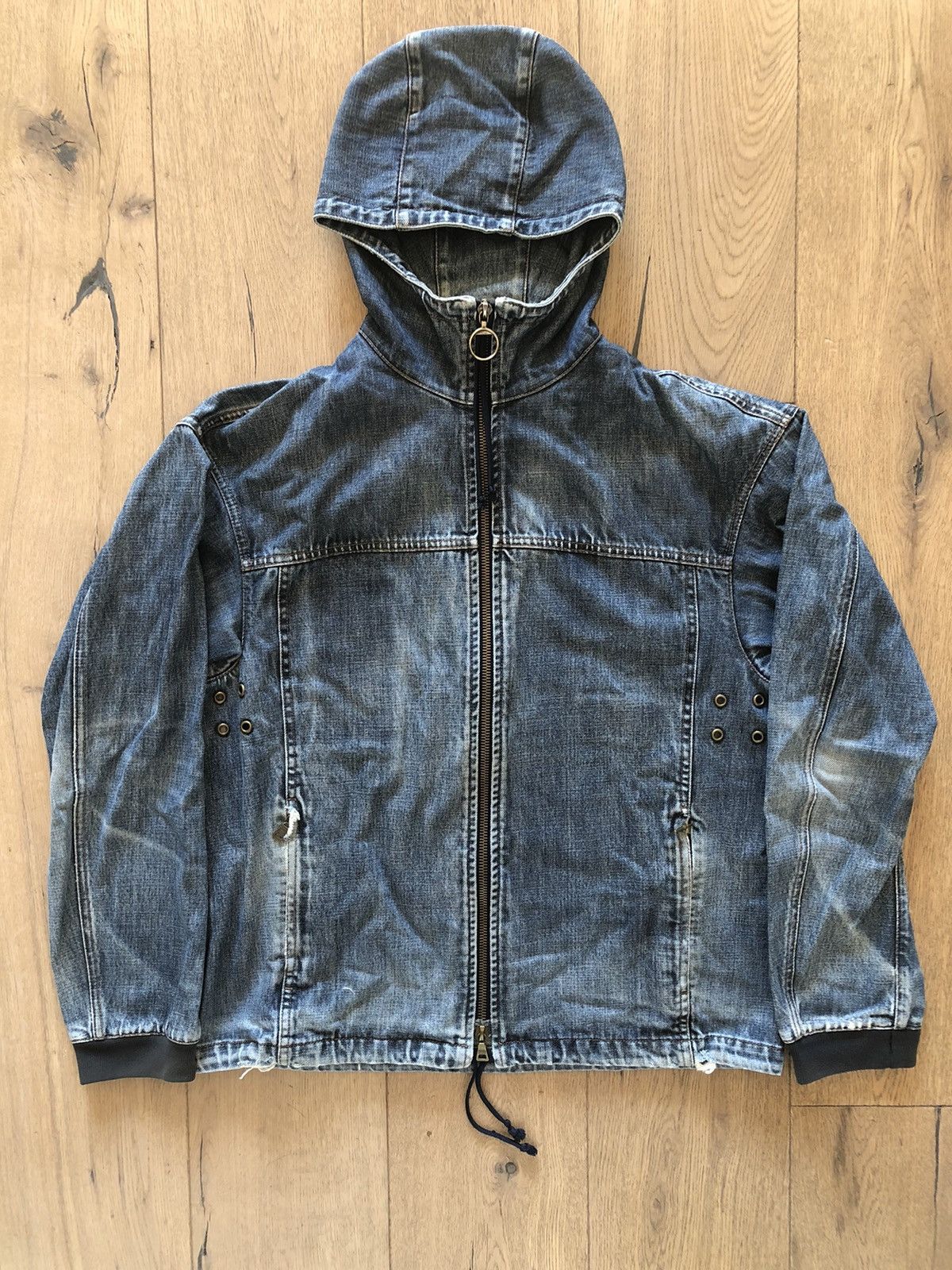 Prada Prada Balaclava Hooded Denim Jacket | Grailed