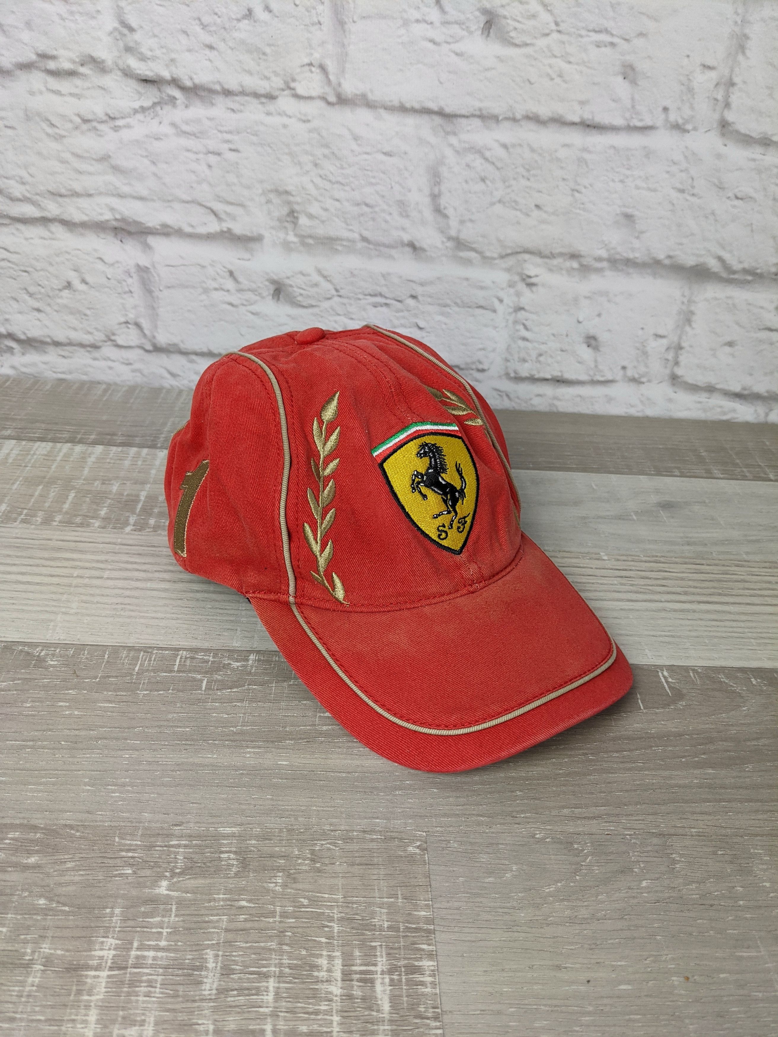 Vintage Ferrari hat red cap racing logo | Grailed