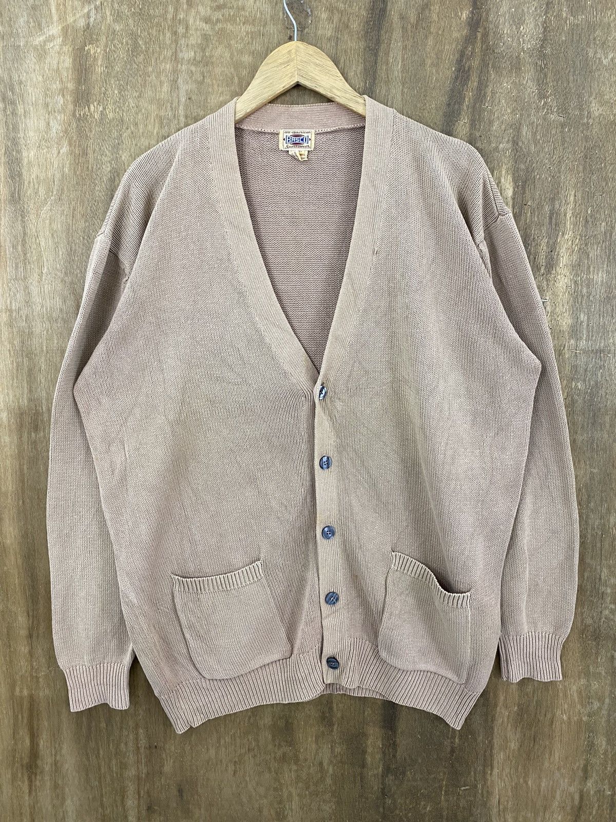 Basco × Cardigan × Homespun Knitwear Basco Brown Like Kurt Cobain ...