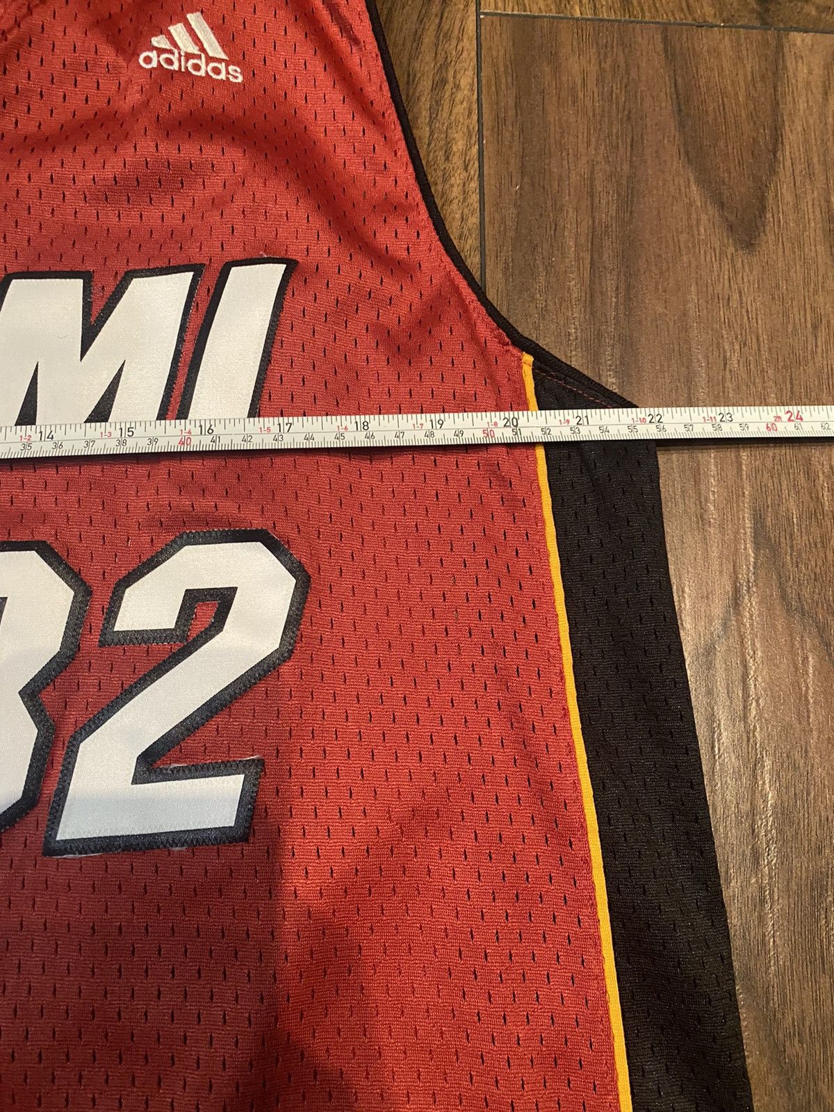 Adidas Shaq Miami Heat Jersey Red Black Size M | Grailed