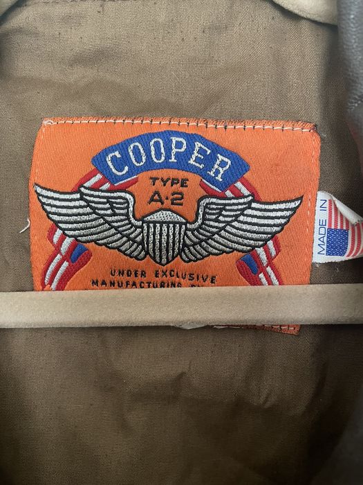 Cooper Vintage Cooper Type-A2 Brown Leather Flight Bomber Jacket | Grailed