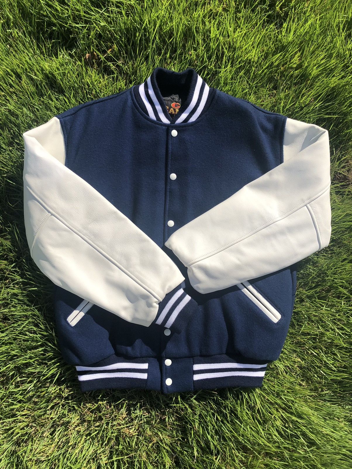 Vintage Vintage The Game Varsity Jacket Navy Yankees | Grailed