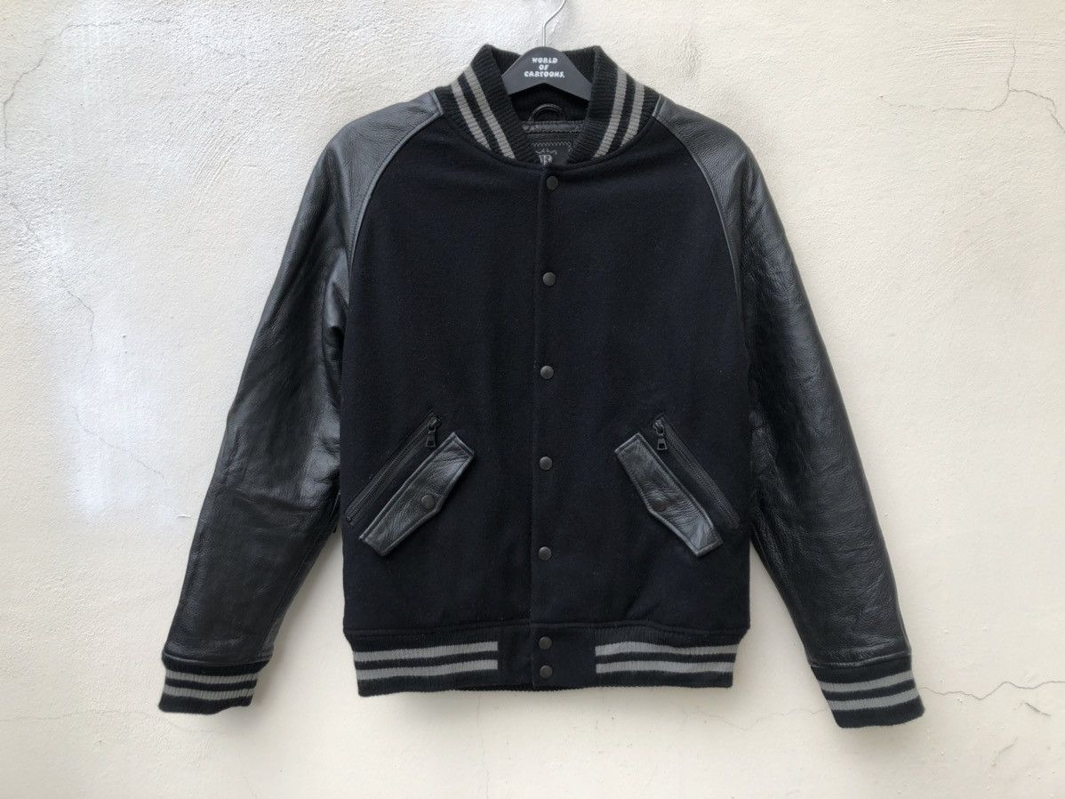 Beams Plus **RARE** Beams Padded Elbow Bomber Varsity Jacket | Grailed