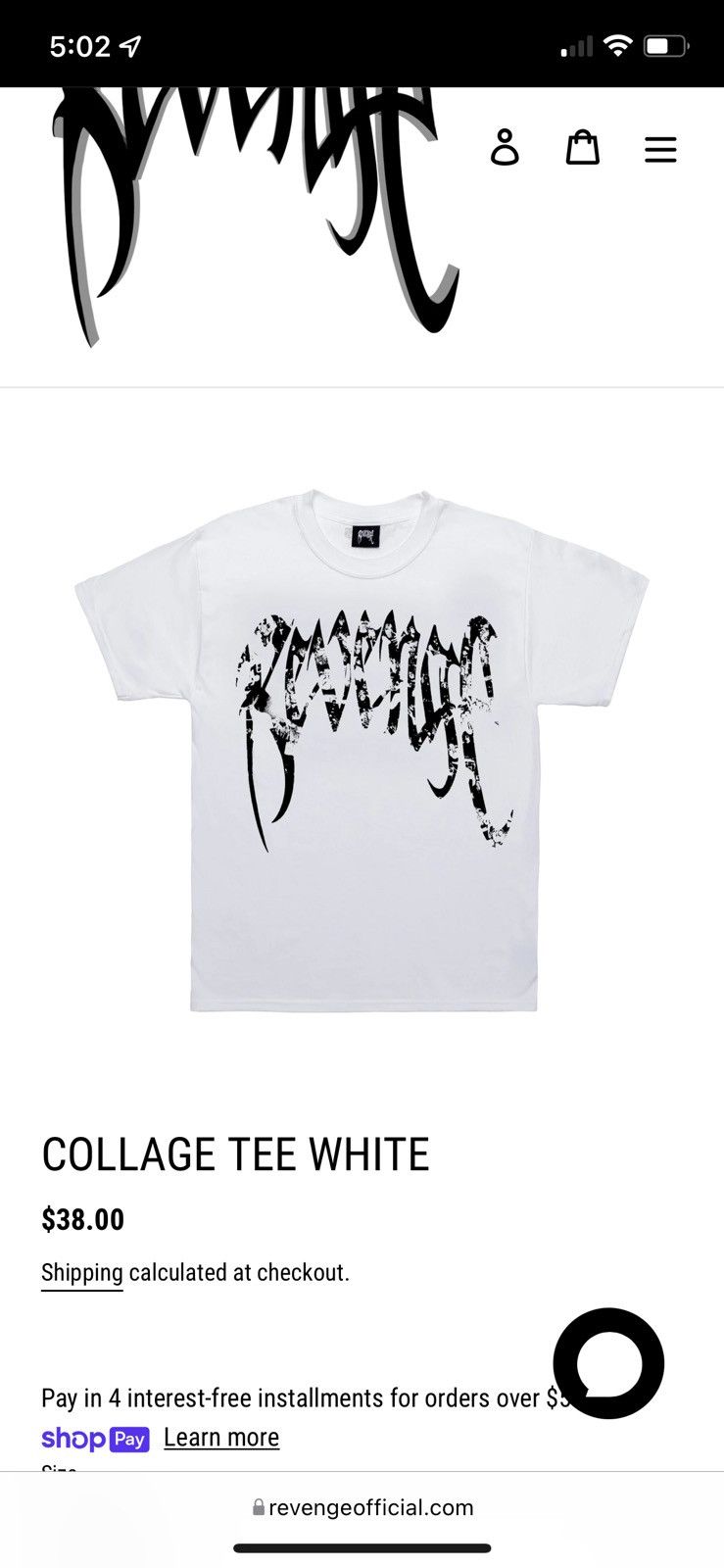 999 Club × Revenge Revenge 999 Collab White tee | Grailed