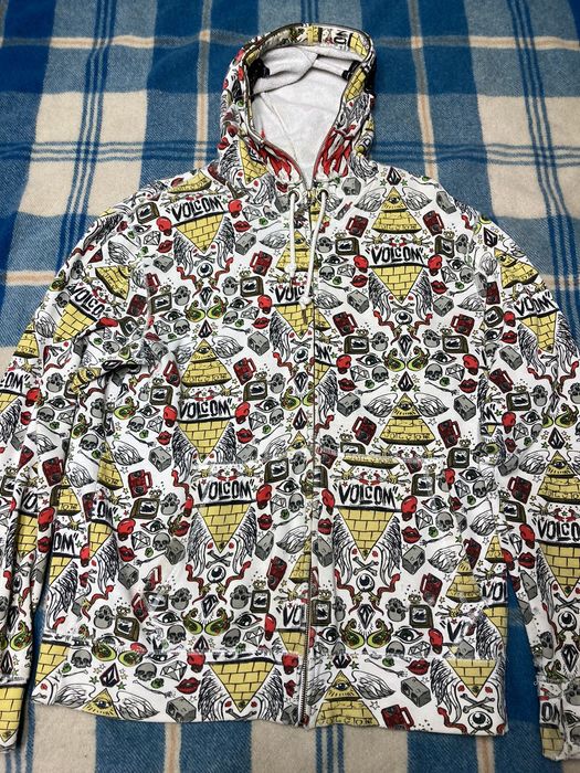 Vintage Vintage Volcom Ryan Sheckler Co op Full Zip Monster Hoodie ...