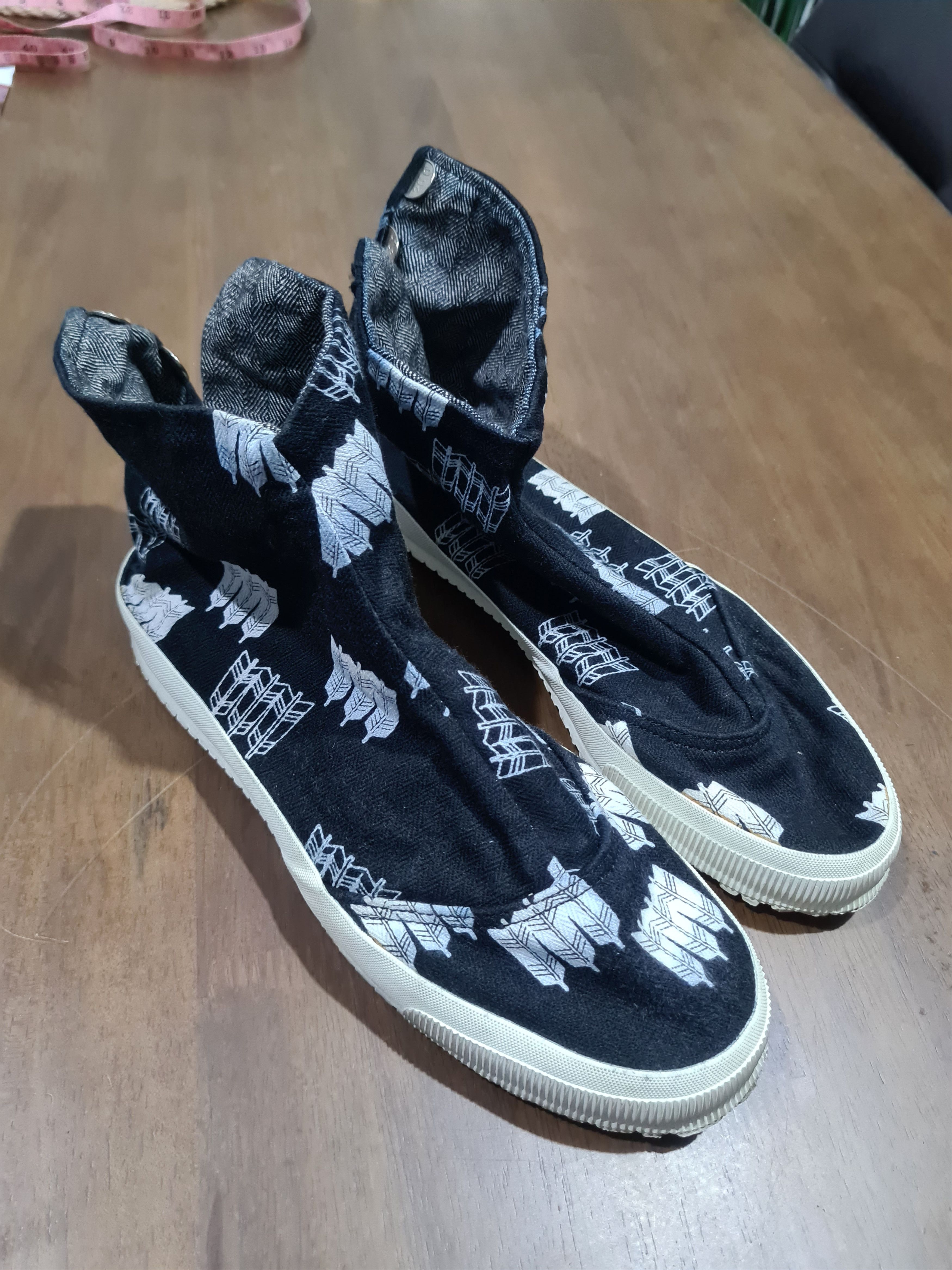 Japanese Brand Marugo round toe tabi shoes arrow japan herringbone ...