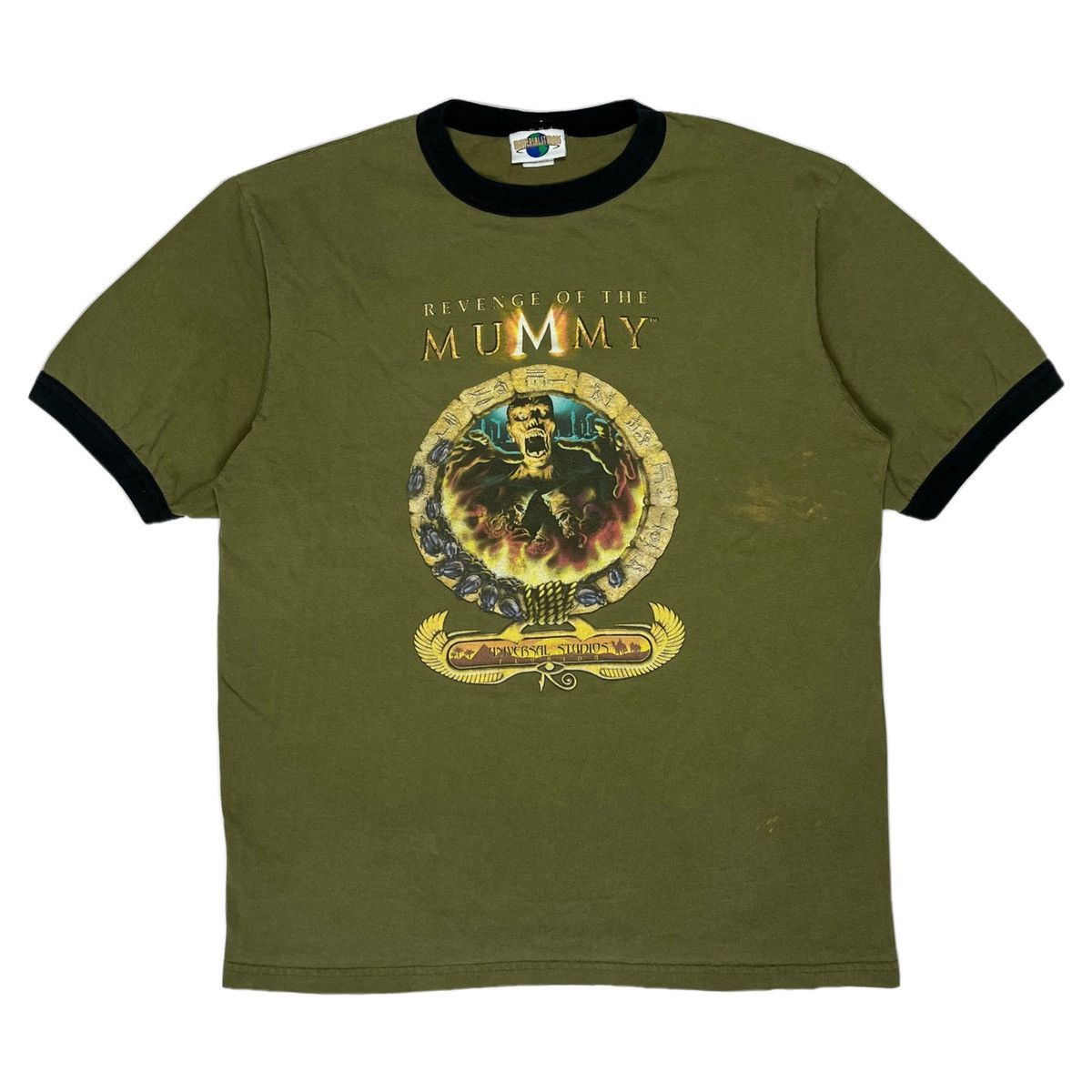 Vintage Vtg Universal Studios Revenge of The Mummy Ride Tee T Shirt ...