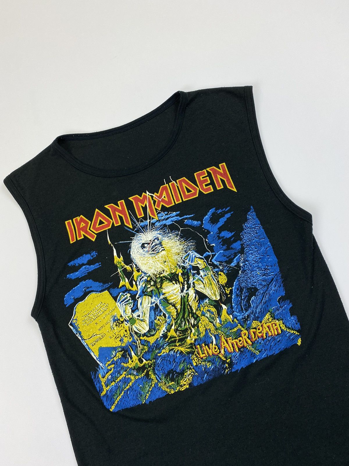 Iron Maiden × Vintage Iron Maiden Live after death tank top | Grailed