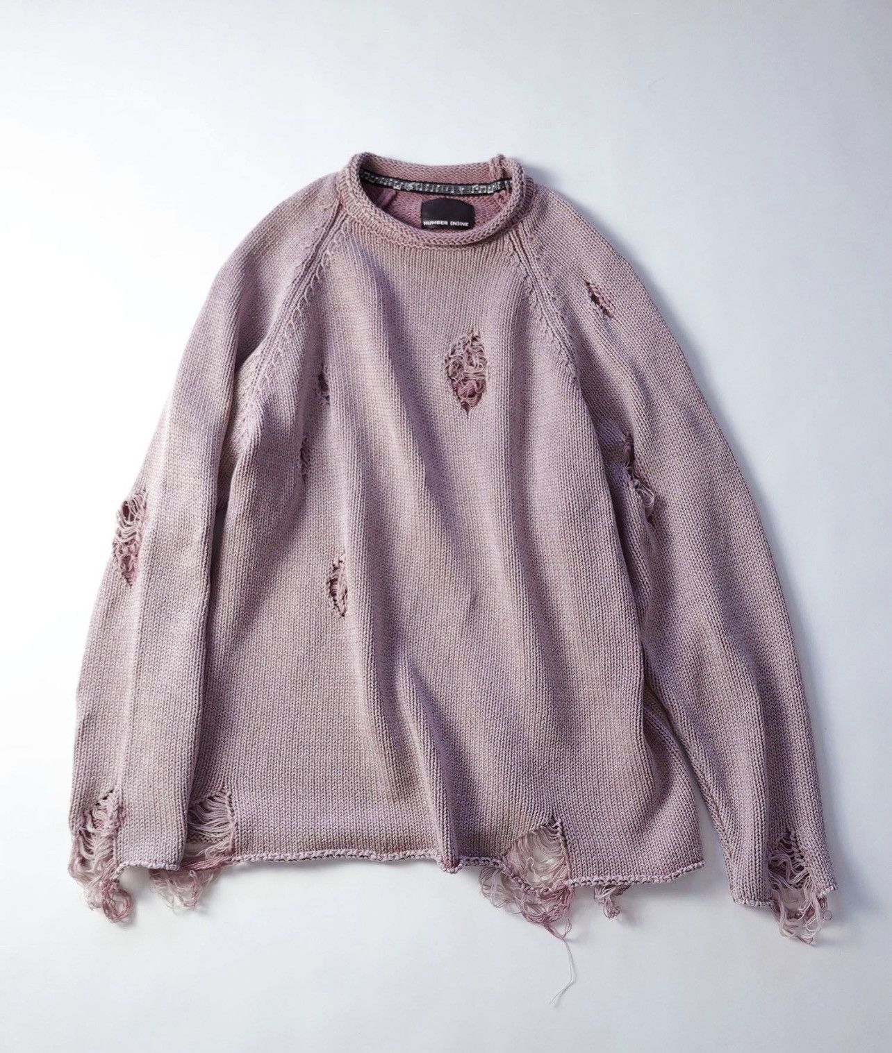 Number (N)ine Number Nine ripped knit vintage pullover size 3 | Grailed