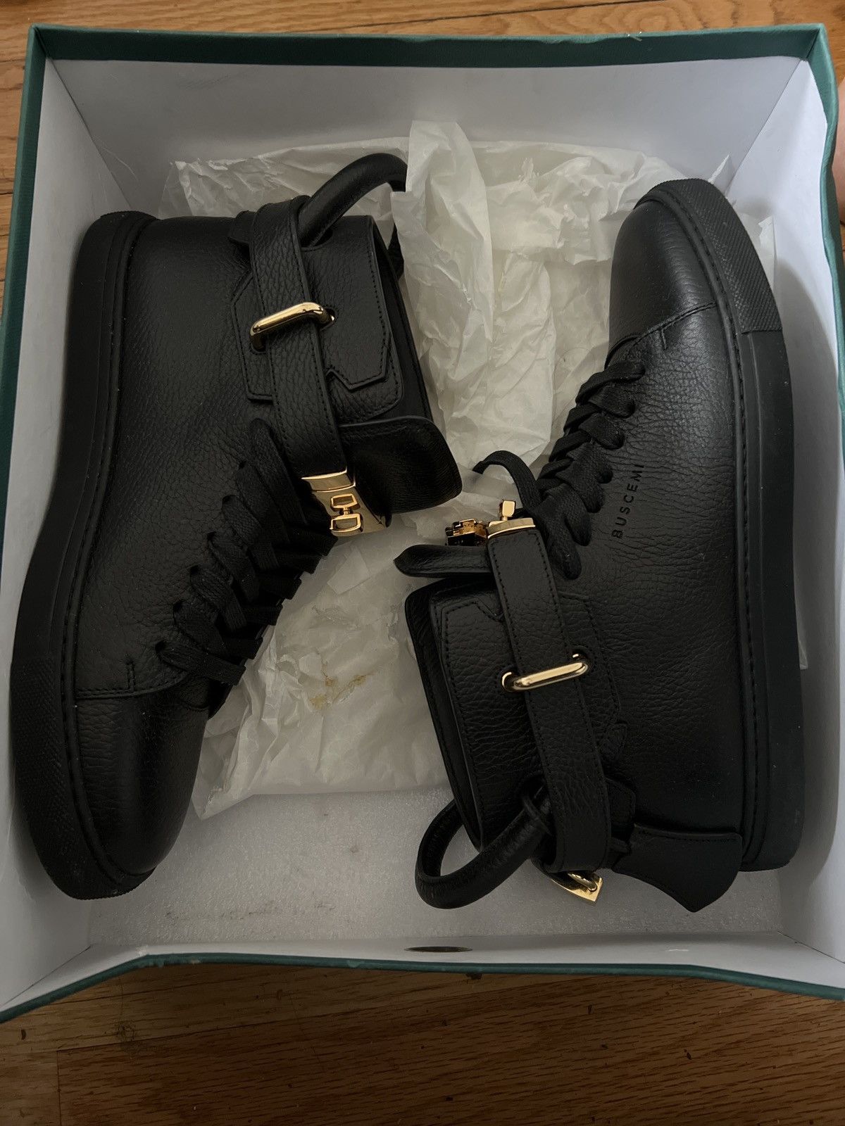 Buscemi Buscemi sneakers black gold lock key | Grailed