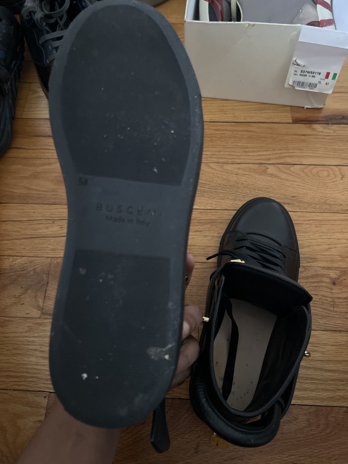 Buscemi Buscemi sneakers black gold lock key | Grailed
